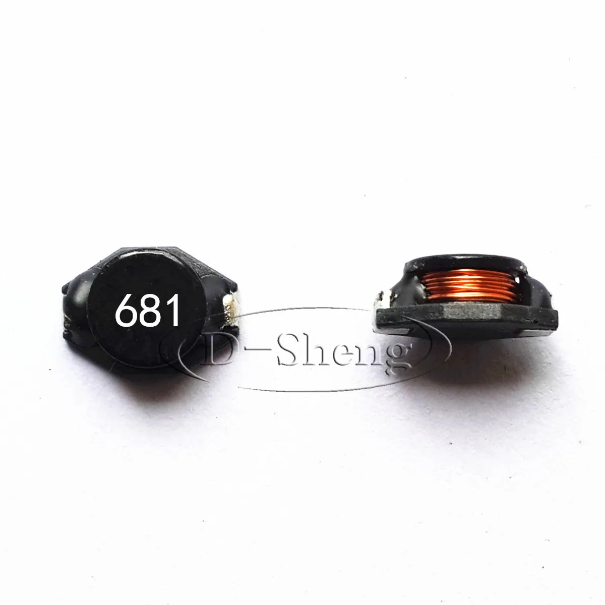 10 piezas/SMD elipse inductores 3316 680UH 681 0.4A volumen: 12,7*9,2*5 ...