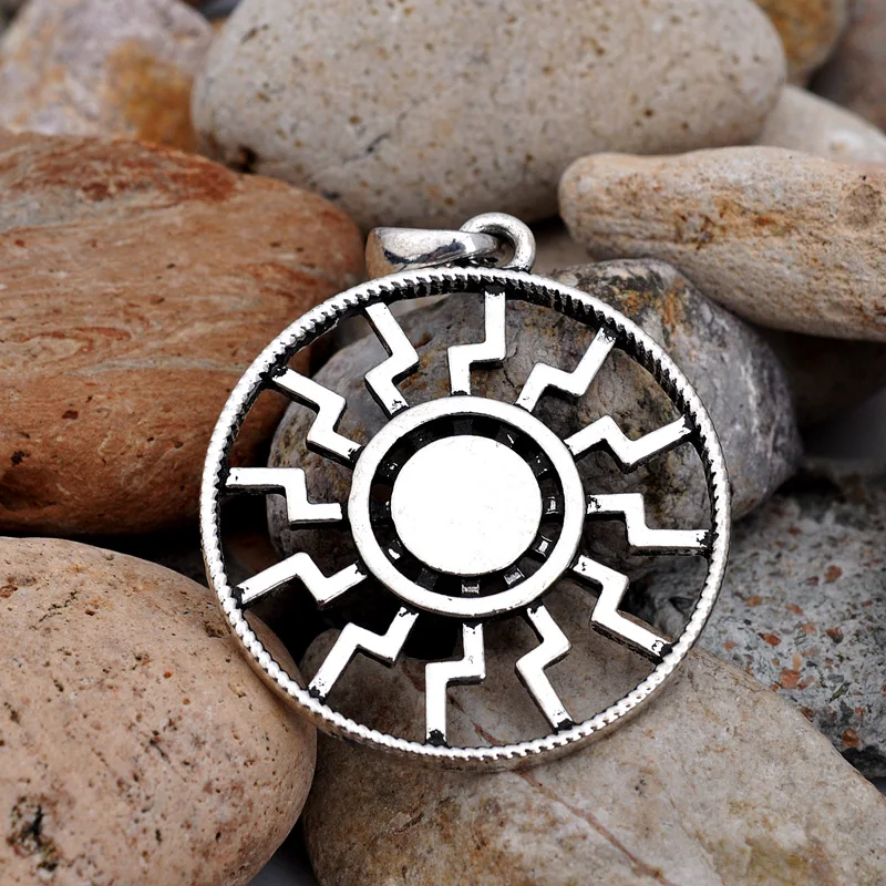 Slavic Black Sun Pendants Viking Pagan Ethnic Jewelry Nordic Talisman ...