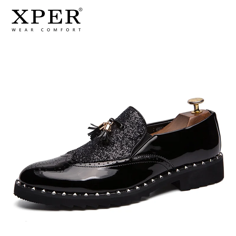 XPER Fashion Wedding Dress Shoes Men Formal Brogue Shoes For Male ...