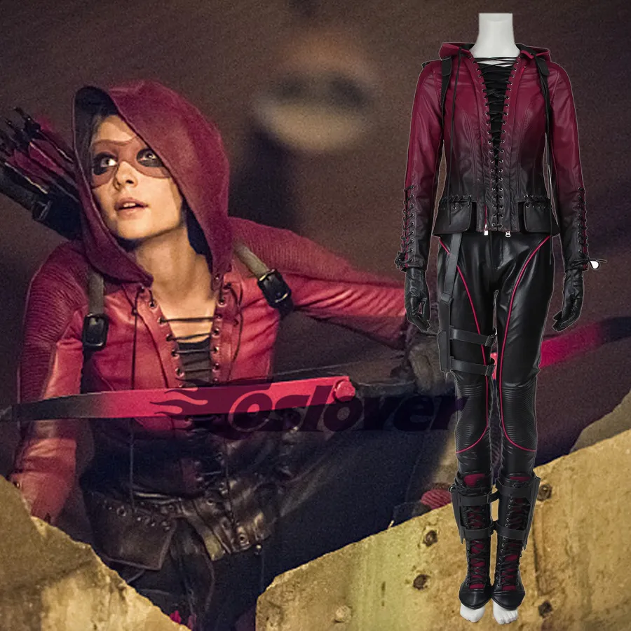 Green arrow temporada 4 speedy thea queen cosplay rápido flecha roja ...