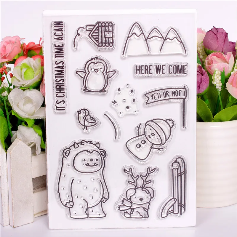 Rubber Silicone Clear Stamps For Scrapbooking Tampons Transparents Seal