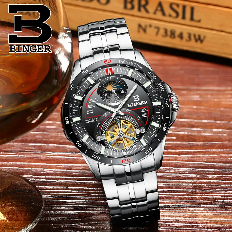Venta > reloj binger automatico > en stock