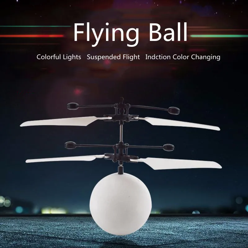 Luminous toy Newest Upgraded colorful variation RC Fly Ball LED Light ...