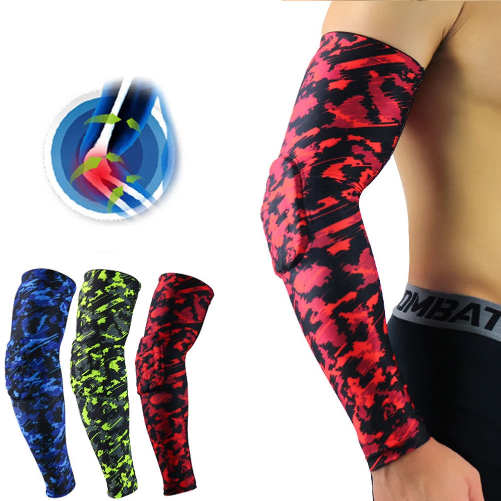 1pcs Compression Arm Elbow Sleeve Pads Crashproof Honeycomb Arm Pad