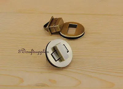 turn lock wallet purse locks twist locks Purse Flip Locks round bronze ...