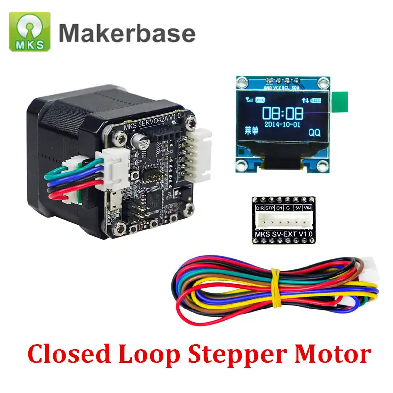 3d printer closed loop stepper motor NEMA17 MKS SERVO42 developed by Makerbase that prevents ...