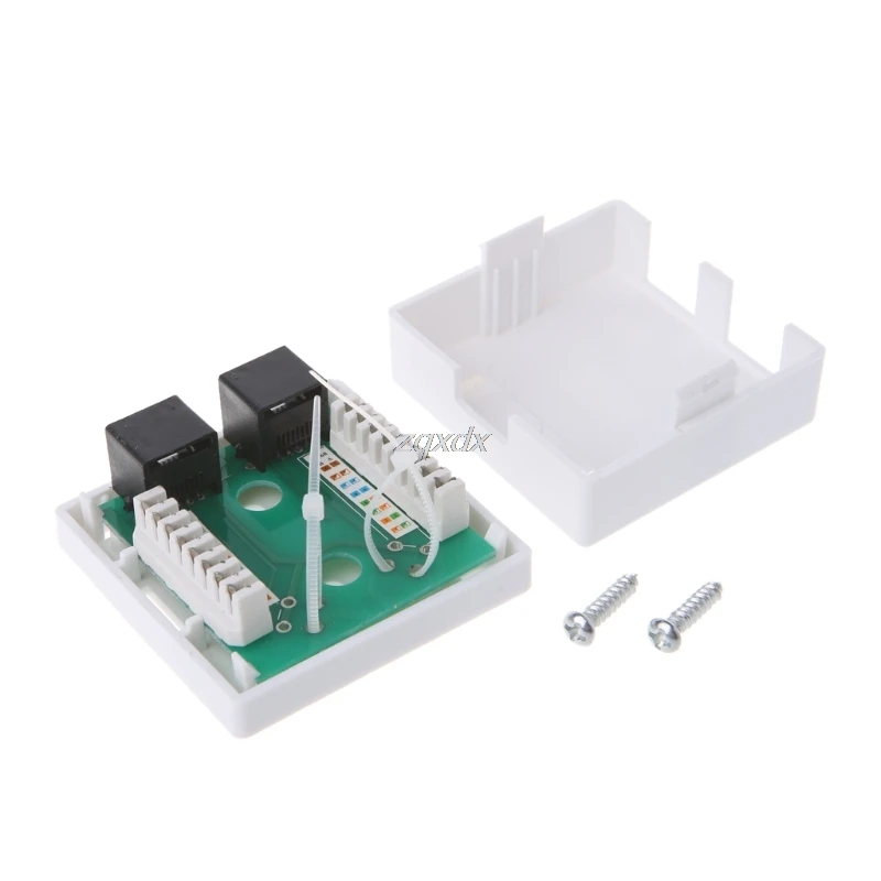 Boîte de jonction RJ45, connecteur réseau CAT5e, 2 ports, boîte de ...