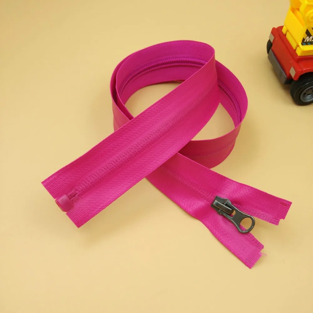 New 5# High Quality Pink Waterproof Open End Nylon Zipper 70CM 2pcs For ...