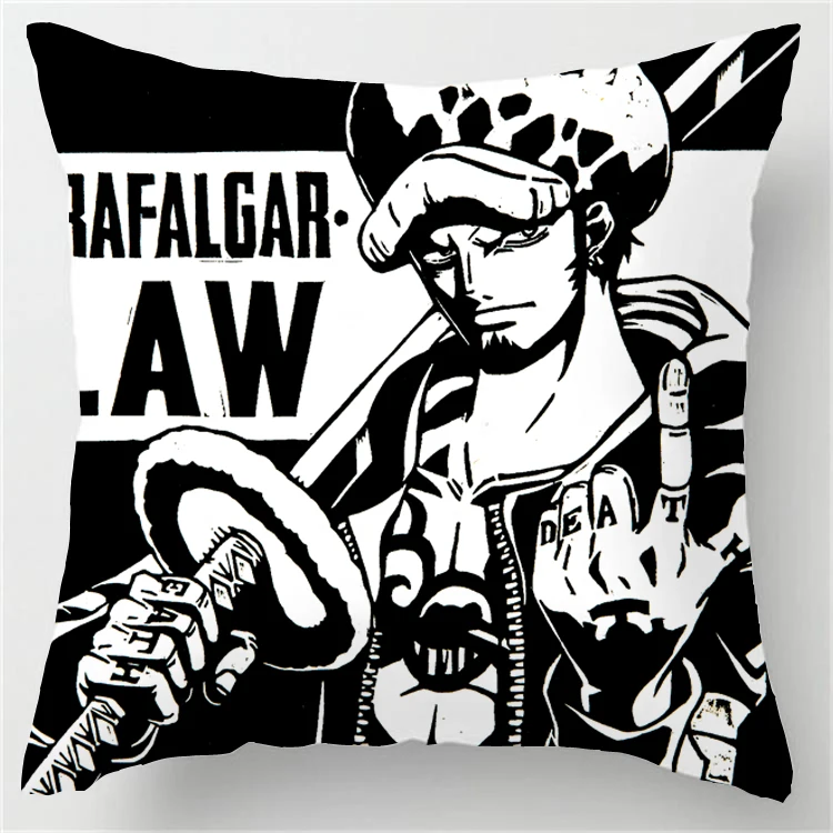 One Piece Luffy Law Sabo Ace Zoro Pillow Cover | One piece Merchandise ...
