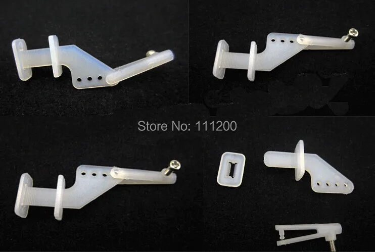 RC Plane Hardware kit: Nylon Control Horns and 1mm Clevis