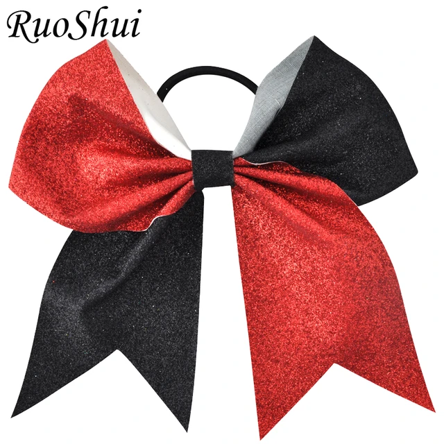 Black Sequin Cheer Bow