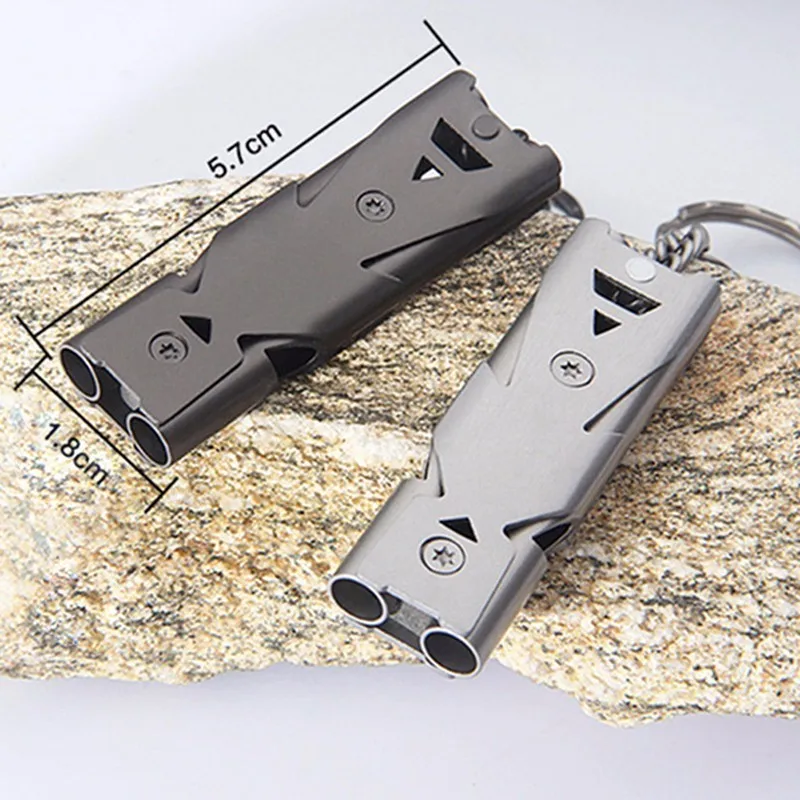 Aluminum High-frequency Emergency Survival Whistle - Rhino Camping
