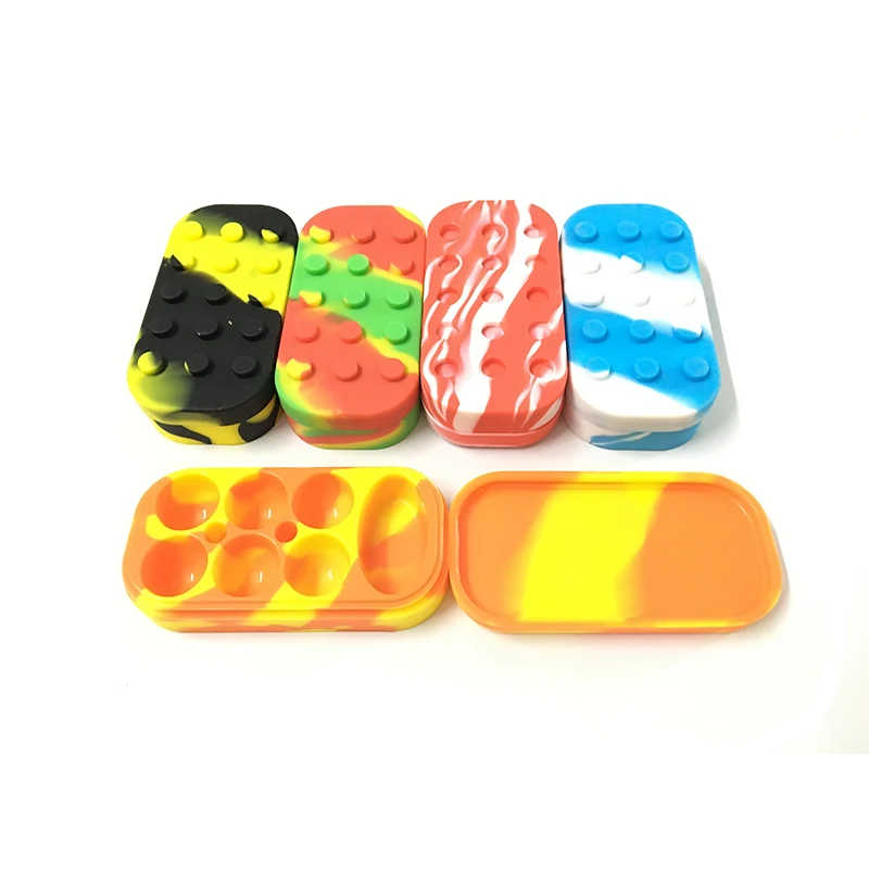 Food Grade Silicone Dab Container Multi Cpmpartment Silicone ...
