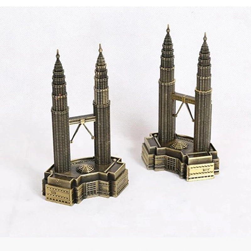 Twin Towers Model Landmarks Home Decoration Commemorate World Tourism ...