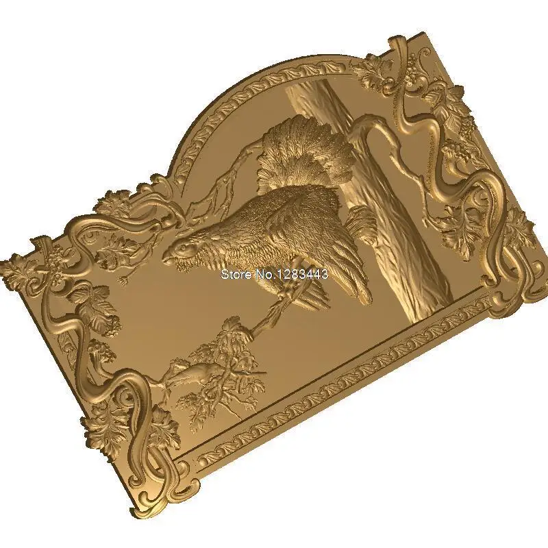 Glukhar V Ramke2 3d Model Relief Figure Stl Format 3d Model Relief For