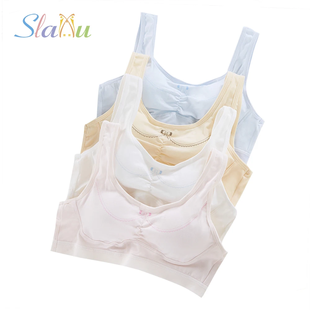 1PC Thin Mold Cup Cotton Children Girls Clothing Underwear For Girl ...