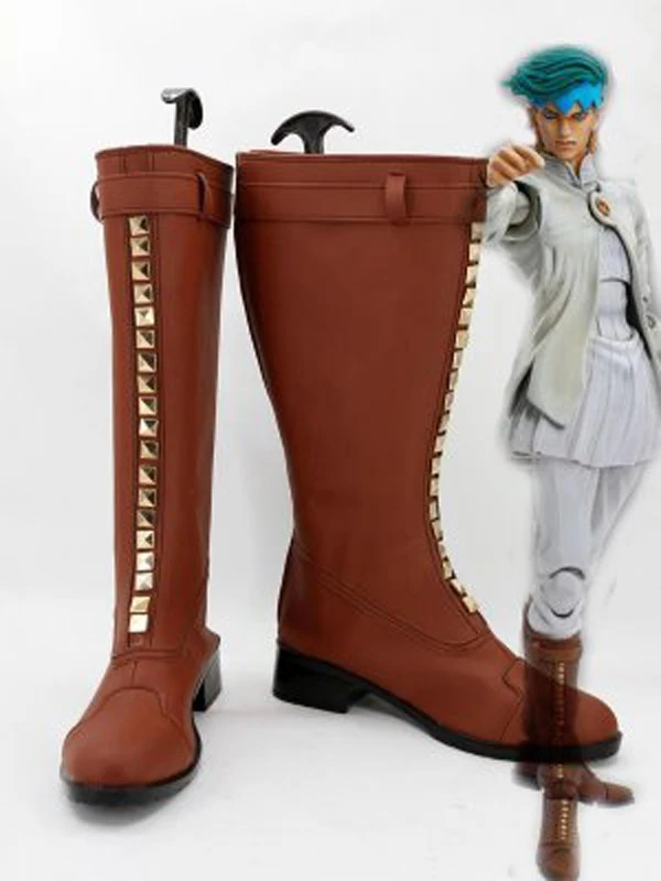 JOJO-Rohan-Kishibe-Cosplay-Boots-Shoes-Men-Cosplay-Costume-Party-Shoes ...