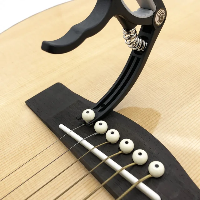 Basic Spring Clamp Capo - Plastic Body in 5 Colors with Bridge Pin ...