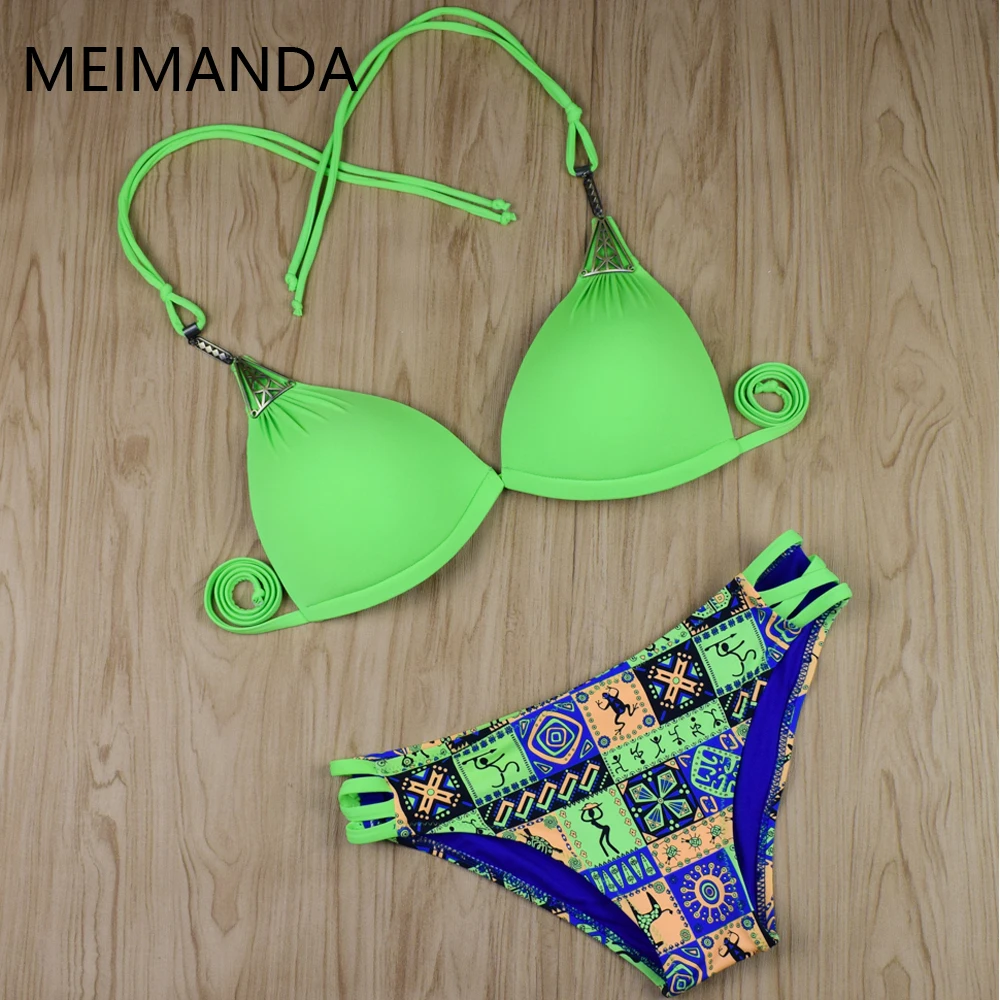 Middleda bikini 2018 new swimsuit ladies sexy bikini big chest swimsuit ...
