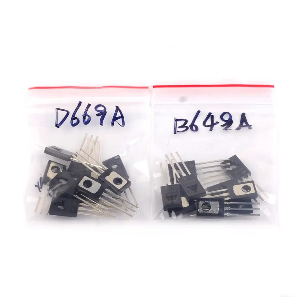 10 쌍 2SB649AC 2SD669AC TO 126 2SB649 2SD669 (10pcs B649 10pcs D669 )PNP ...