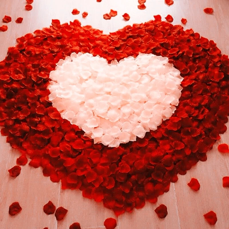 100pcs/lot Rose Petal Wedding Decoration Artificial Flower Wedding ...