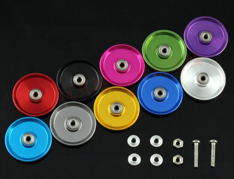 Yuenhoang 2Set 19MM Guide Wheel Set Aluminum Alloy Bearing Guide Wheels ...