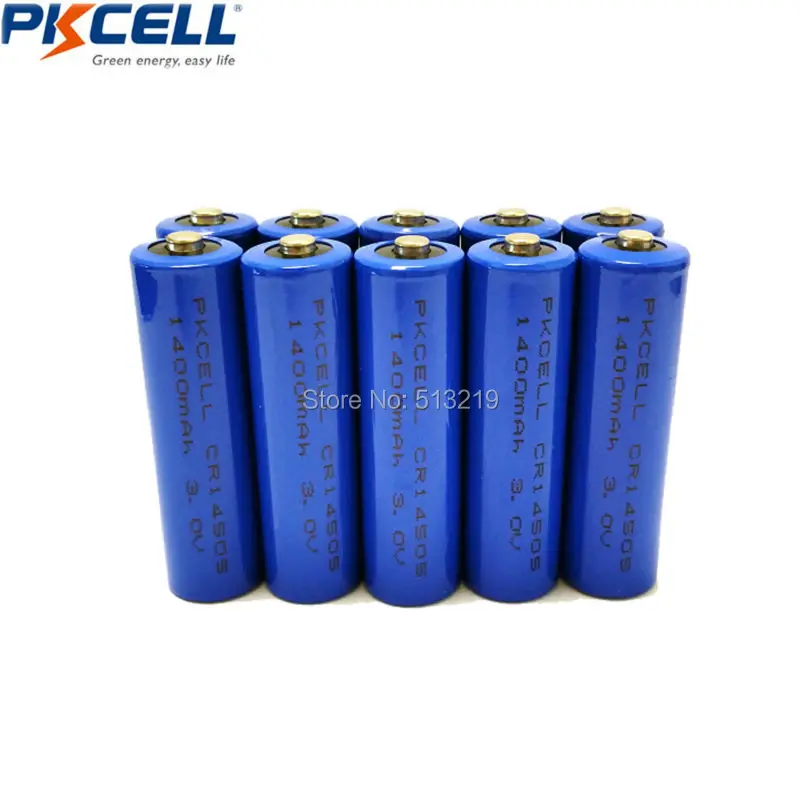 10 pcs aa 배터리 cr14505 14505 craa 3 v 1400 mah 리튬 원통형 li mono2 배터리 ...