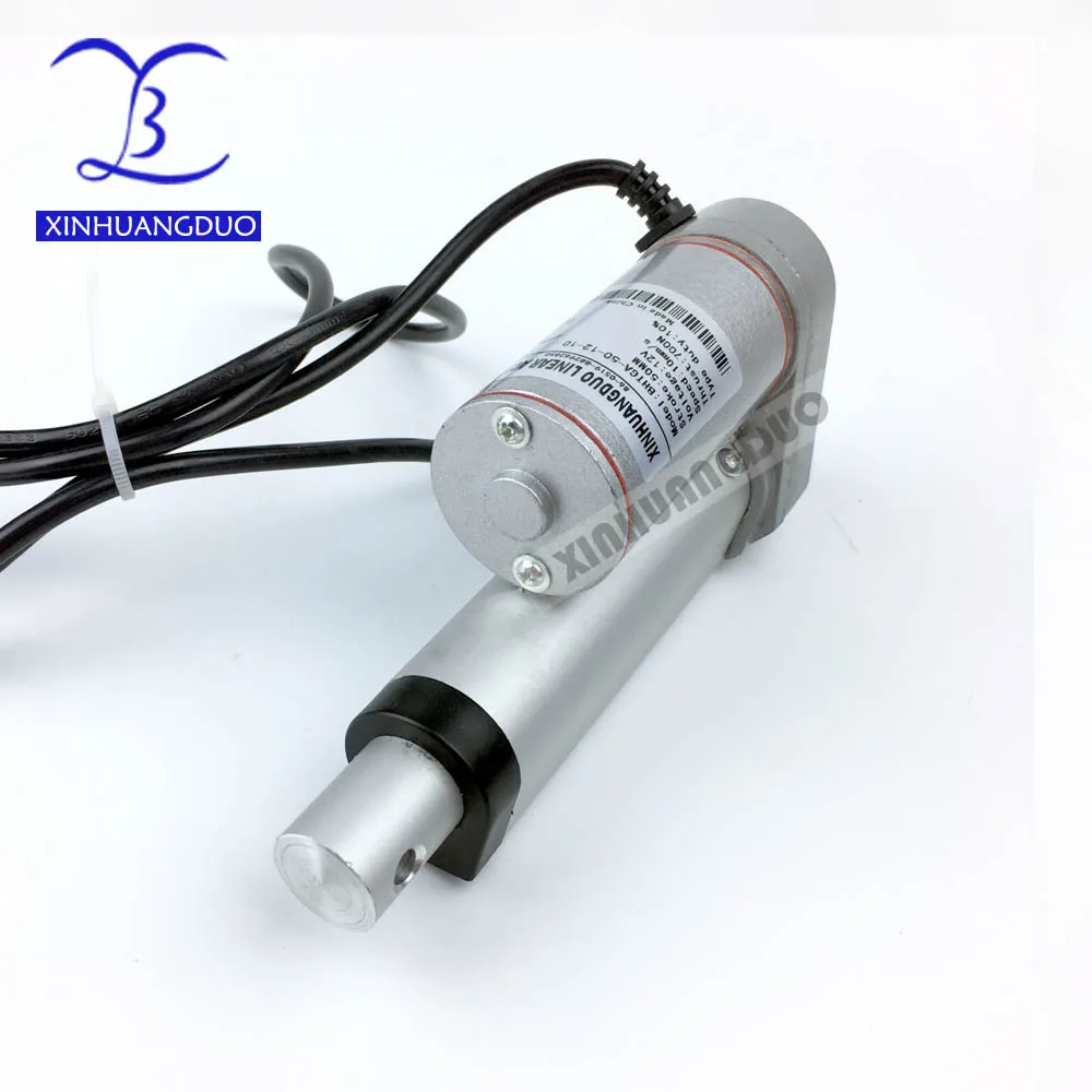 12v 100MM 10MM/S 700N XINHUANGDUO 100mm/4inch stroke micro linear ...