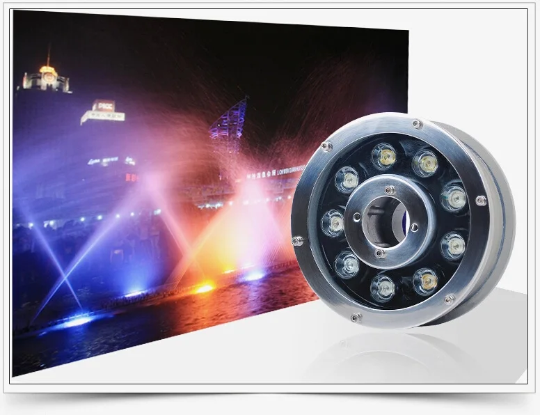 RGB led fountain light,RGB underwater light AC12v 24V 6w 9w12w 15w 18w ...