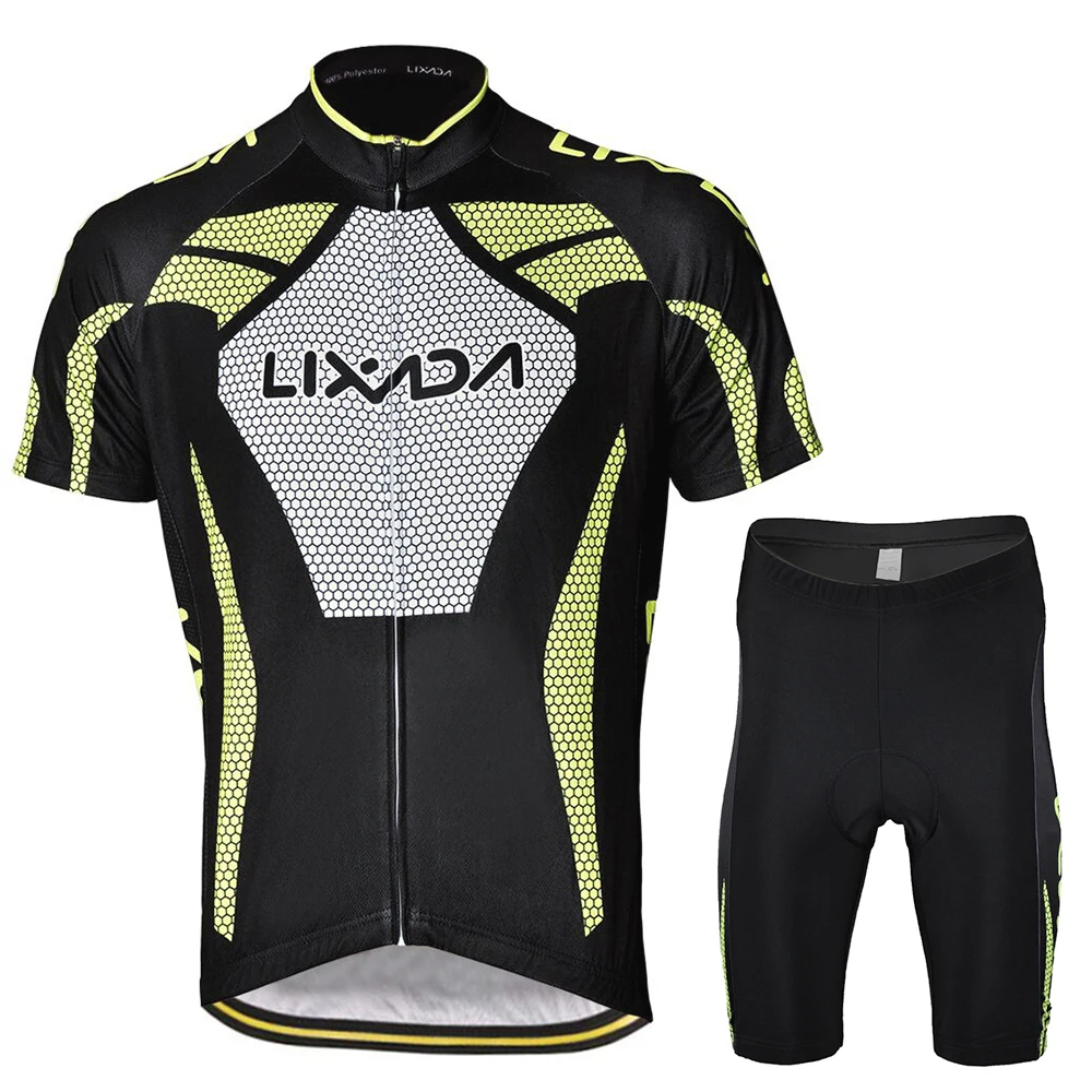 Lixada Мужская одежда для велоспорта, комплект из дышащей Джерси с ...