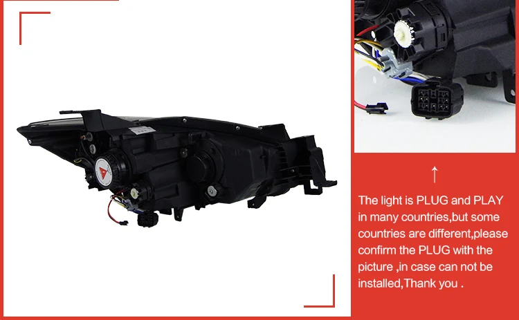 Car Styling Head lamp light for Mazda CX-5 LED Headlight 2012-2016 Brand Eagle Eye Angel Eye LED ...