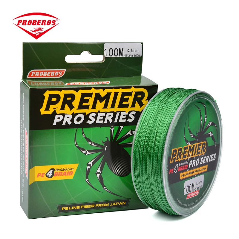 PRO-BEROS-100M-PE-Braided-Fishing-Lines-4-Strands-8LB-10LB-20LB-60LB ...