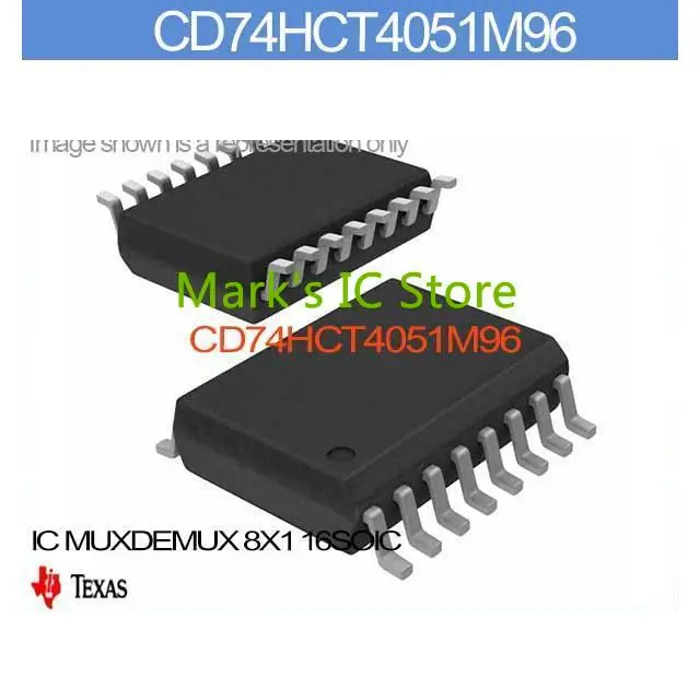 CD74HCT4051M96 IC MUXDEMUX 8X1 16SOIC CD74HCT4051M 74HCT405 CD74HCT40 ...