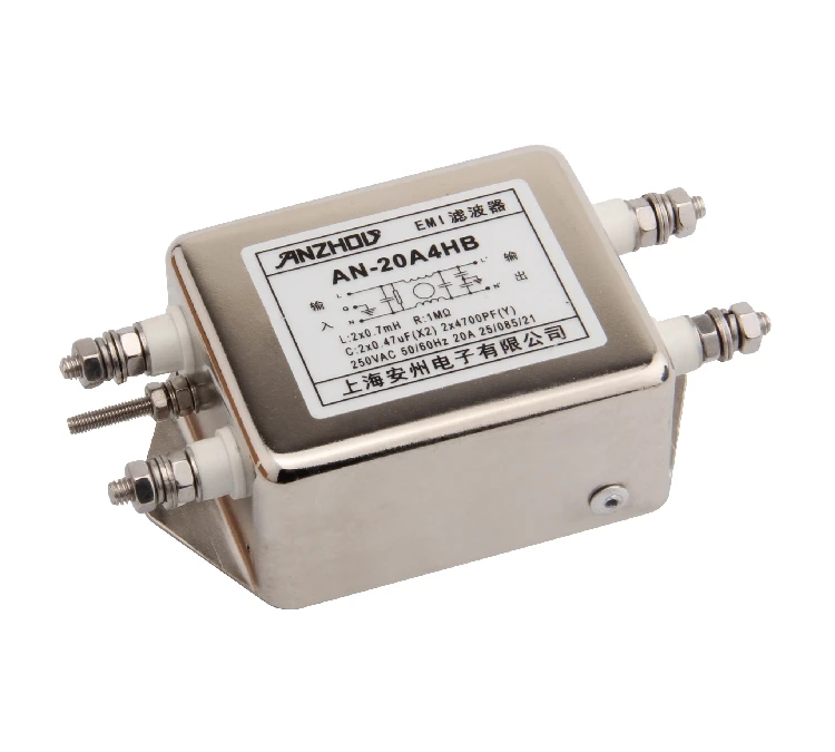 AN 20A4HB 20A 250V EMI Filter AC Noise Filter Frequency Components ...