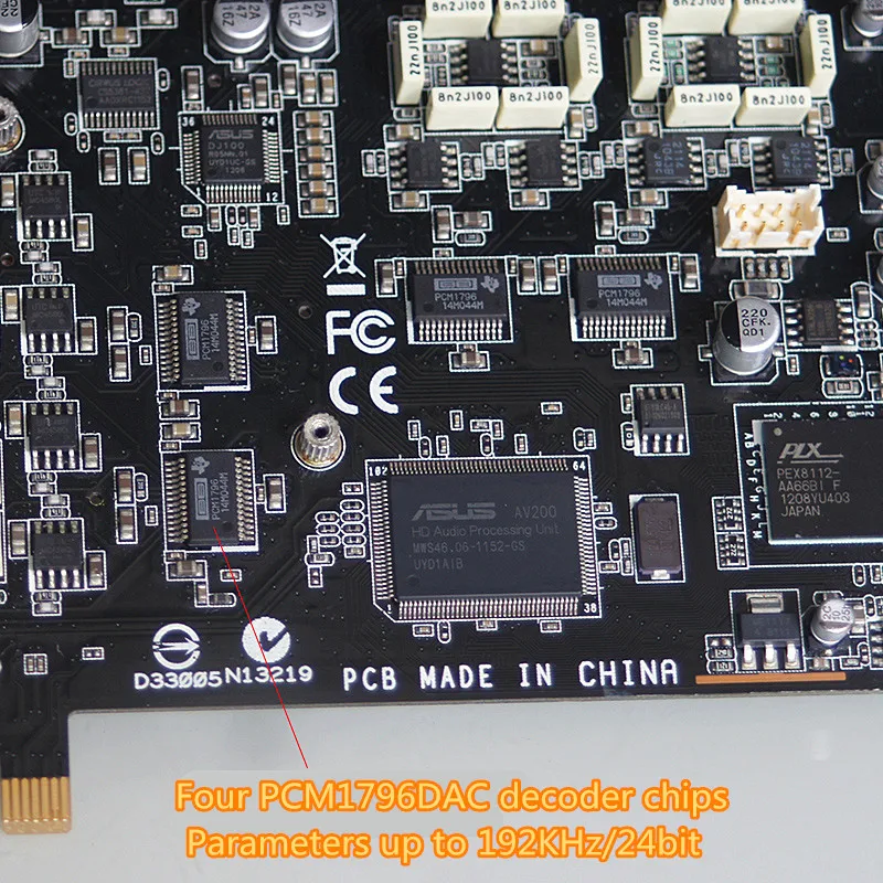 Original ASUS XONAR D2X Built-in independent sound card DTS Fiber ...