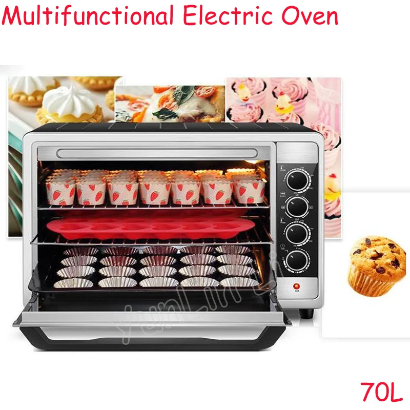 70L Multifunctional Electric Oven Household & Commercial Full Automatic ...