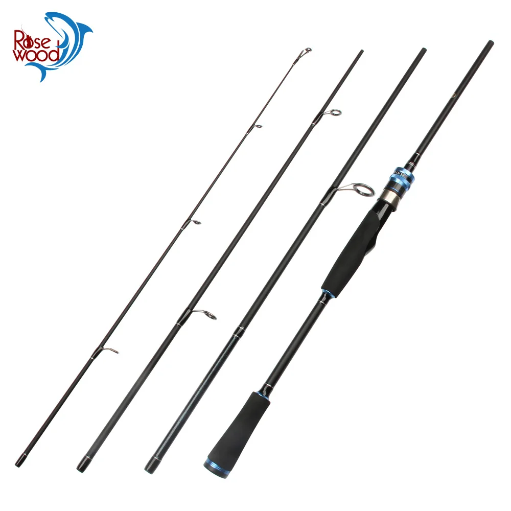 Travel Fishing 2.1m 7' Medium Action Spinning Casting Rod 5 15g Lure ...