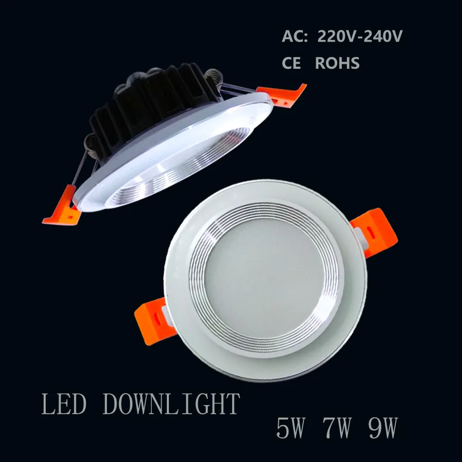 Dimmable Led Downlights 5W 7W 9W 220V LED Ceiling Downlight 2835 Lamps ...