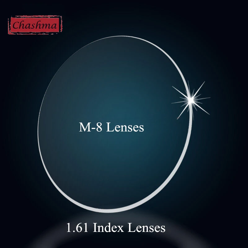 Chashma Myopia and Reading 1.61 Index M 8 Clear Lens Eyes Optical ...