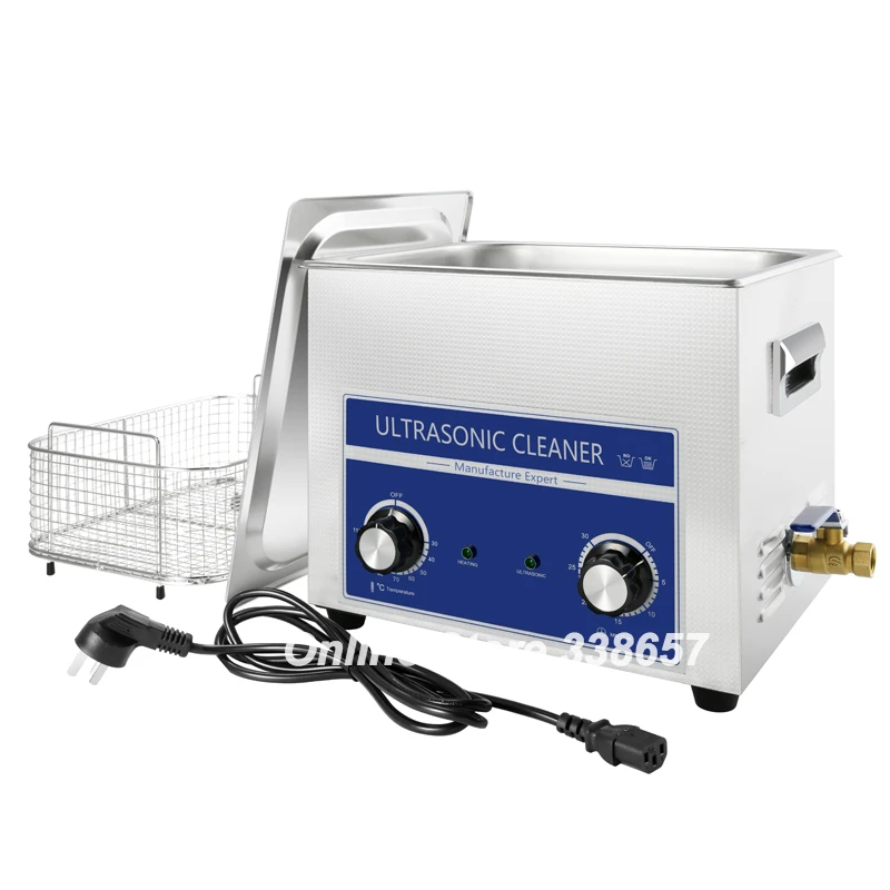 10L mechanical ultrasonic bath cleaner teeth ring eyeglass jewelry ...