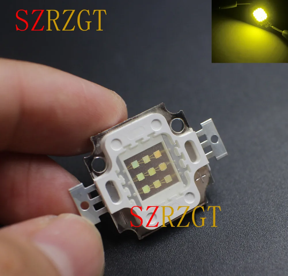 10W High Power LED Lamp Light 565 570NM 9 12V 1050mA Yellow led|light ...