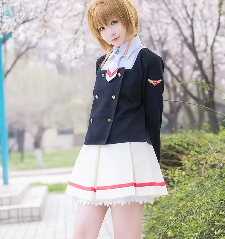 Cosplay Japanese anime Card Captor Sakura CLEAR CARD KINOMOTO SAKURA ...