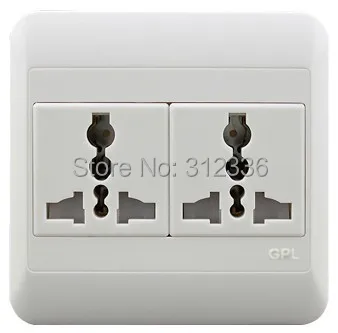 Free-Shipping-6-Holes-6U10A-safety-protection-wall-Socket-standard-10A ...