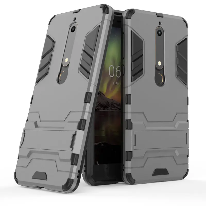for Nokia 6 2018 2nd Gen TA 1054 for Nokia 6.1 WIERSS Shockproof Hard ...