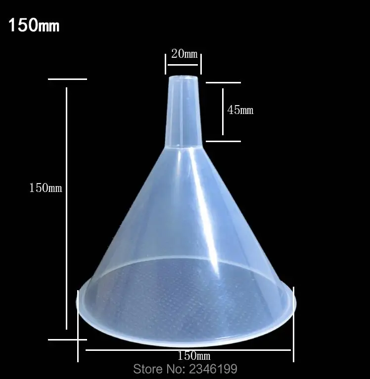 150mm 10pcs/Lot Plastic Filter Funnel Transparent Lab Funnel Liquid Oil ...