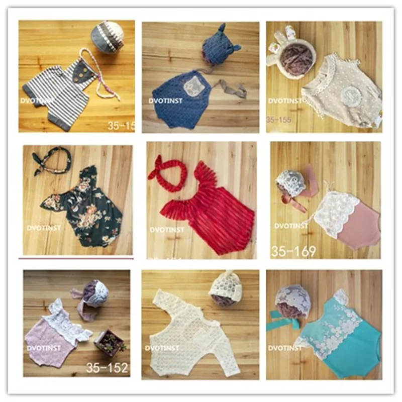 DVOTINST Accesorios de fotografía para bebé recién nacido, sombrero de ganchillo de punto ...