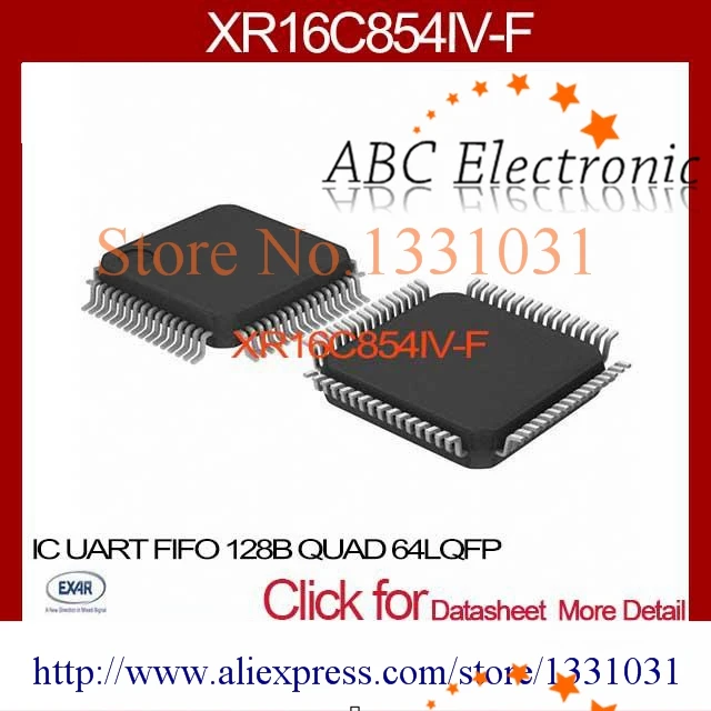 XR16C854IV-F-IC-UART-FIFO-128B-QUAD-64LQFP-XR16C854IV-F-854-XR16C854IV ...