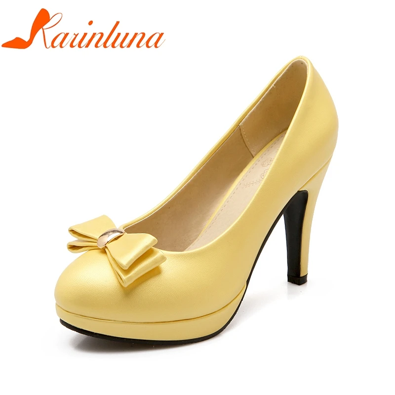 Karinluna nuevo tamaño grande 31 43 primavera pico Tacones altos Candy ...