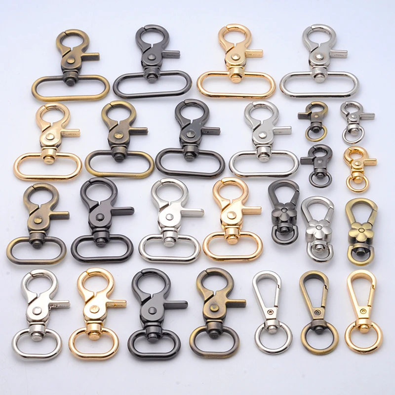 10pcs metal hooks for bags backpack hand bags belt 19mm 25mm 32mm 38mm ...