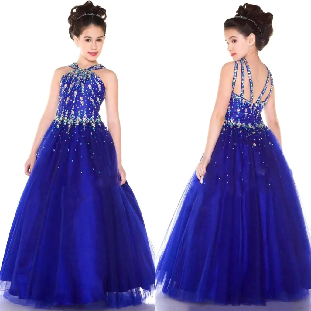 Royal Blue Little Girl Pageant Dress at Debra Waddell blog